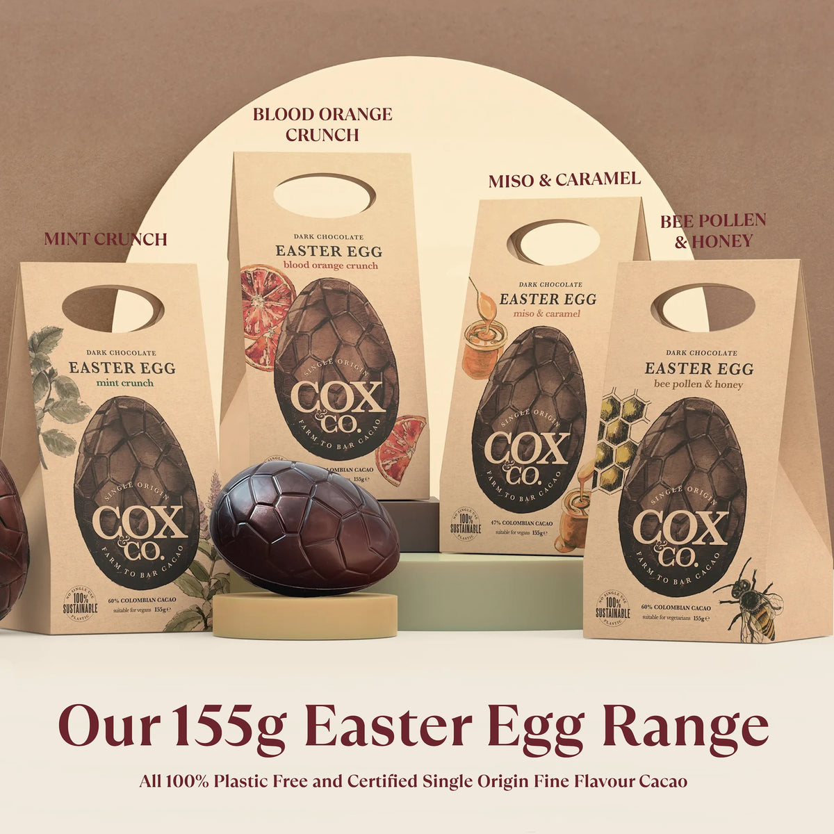 Blood Orange Crunch Easter Egg – Cox&Co Cacao